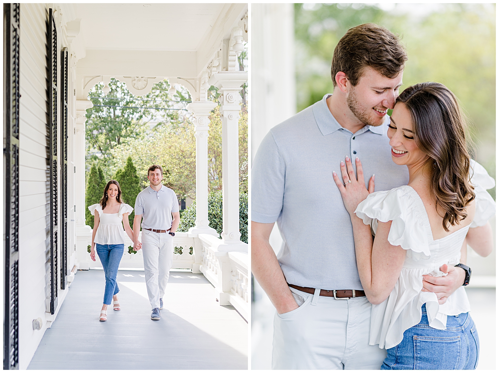 Amber + Tyler | Merrimon-Wynne House & Downtown Raleigh Engagement ...