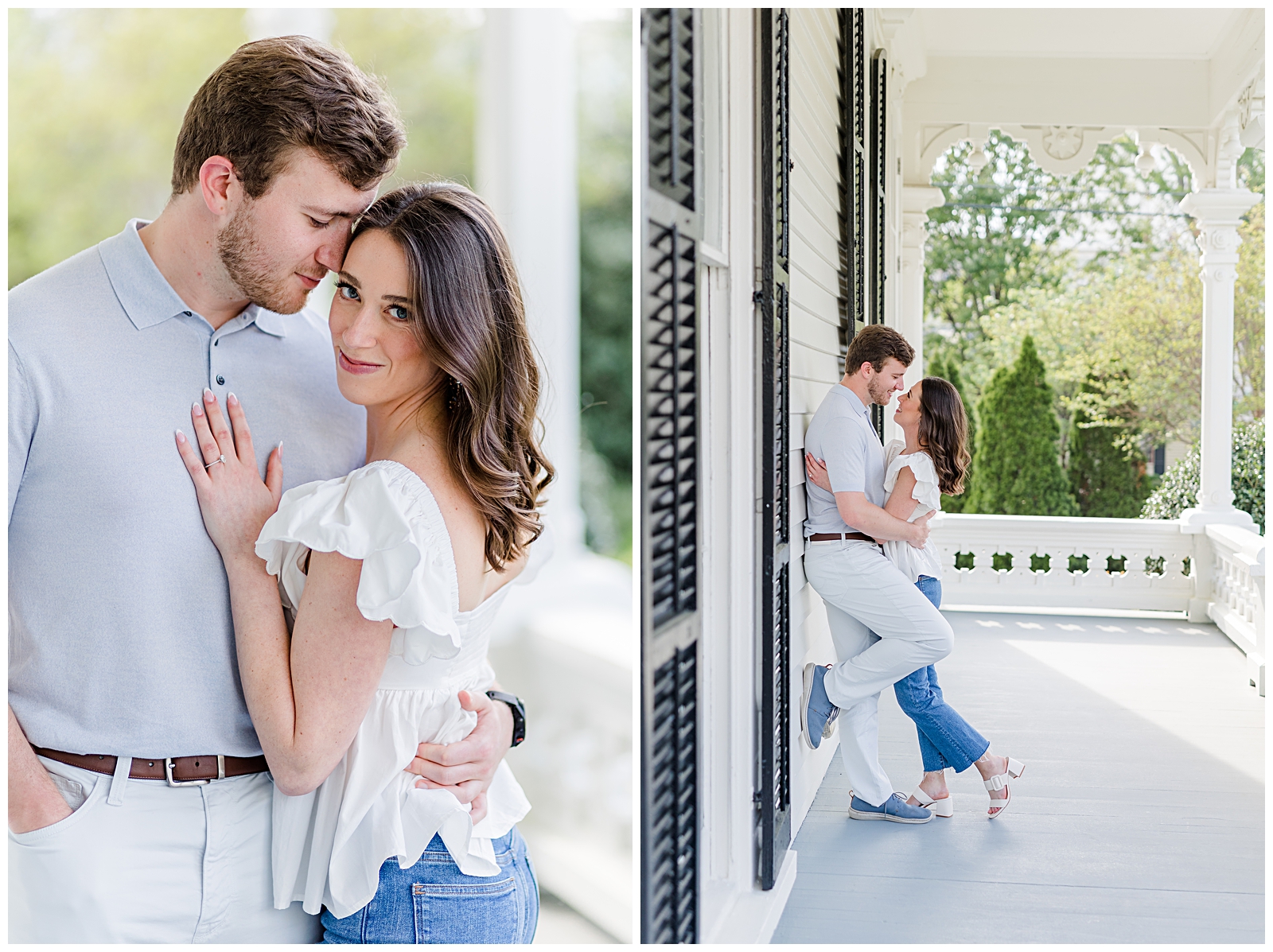 Amber + Tyler | Merrimon-Wynne House & Downtown Raleigh Engagement ...