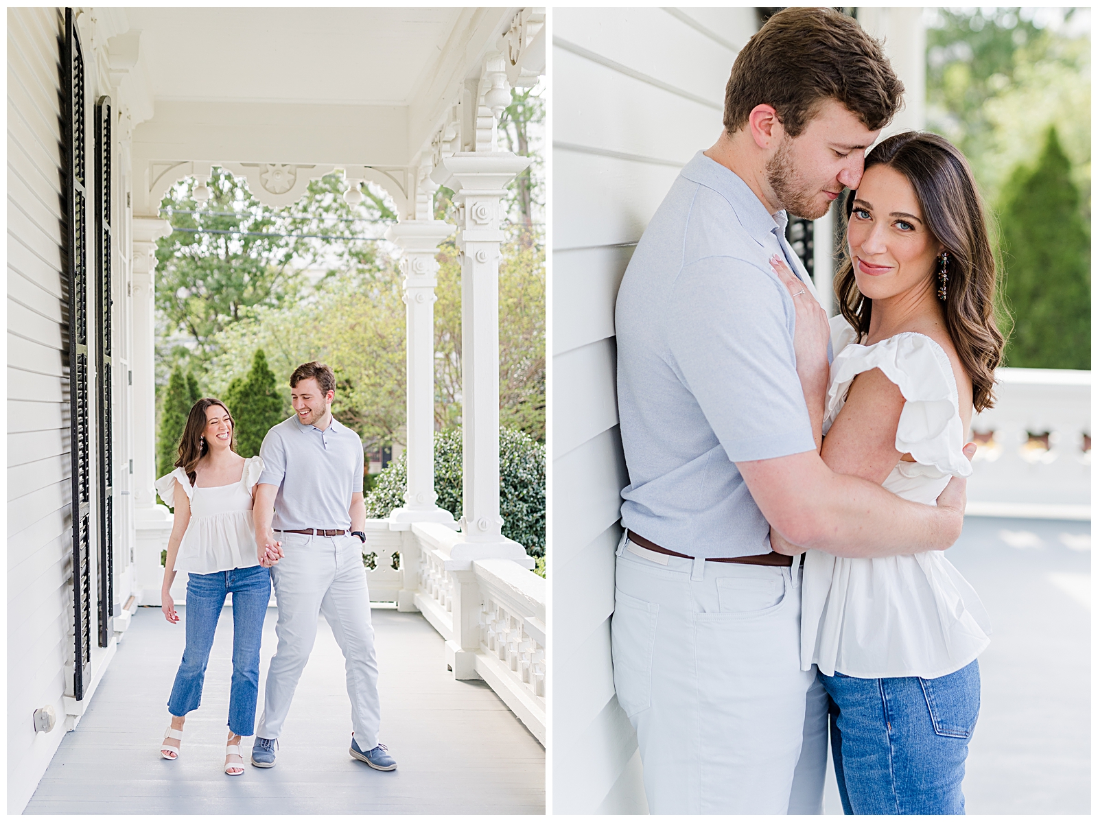 Amber + Tyler | Merrimon-Wynne House & Downtown Raleigh Engagement ...
